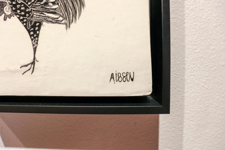 Annick Ibsen - Single Rooster (Ceramic tablet wall work with Italian ...