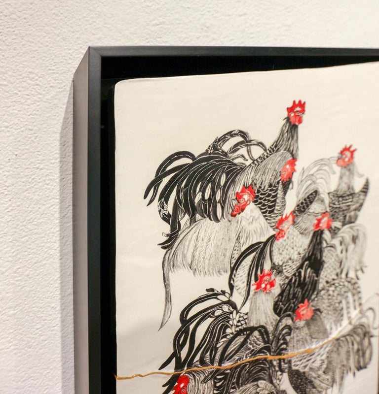 Annick Ibsen - Rooster Smorgasbord (Ceramic tablet work with Italian ...