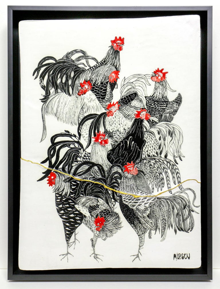 Annick Ibsen - Rooster Smorgasbord (Ceramic tablet work with Italian ...