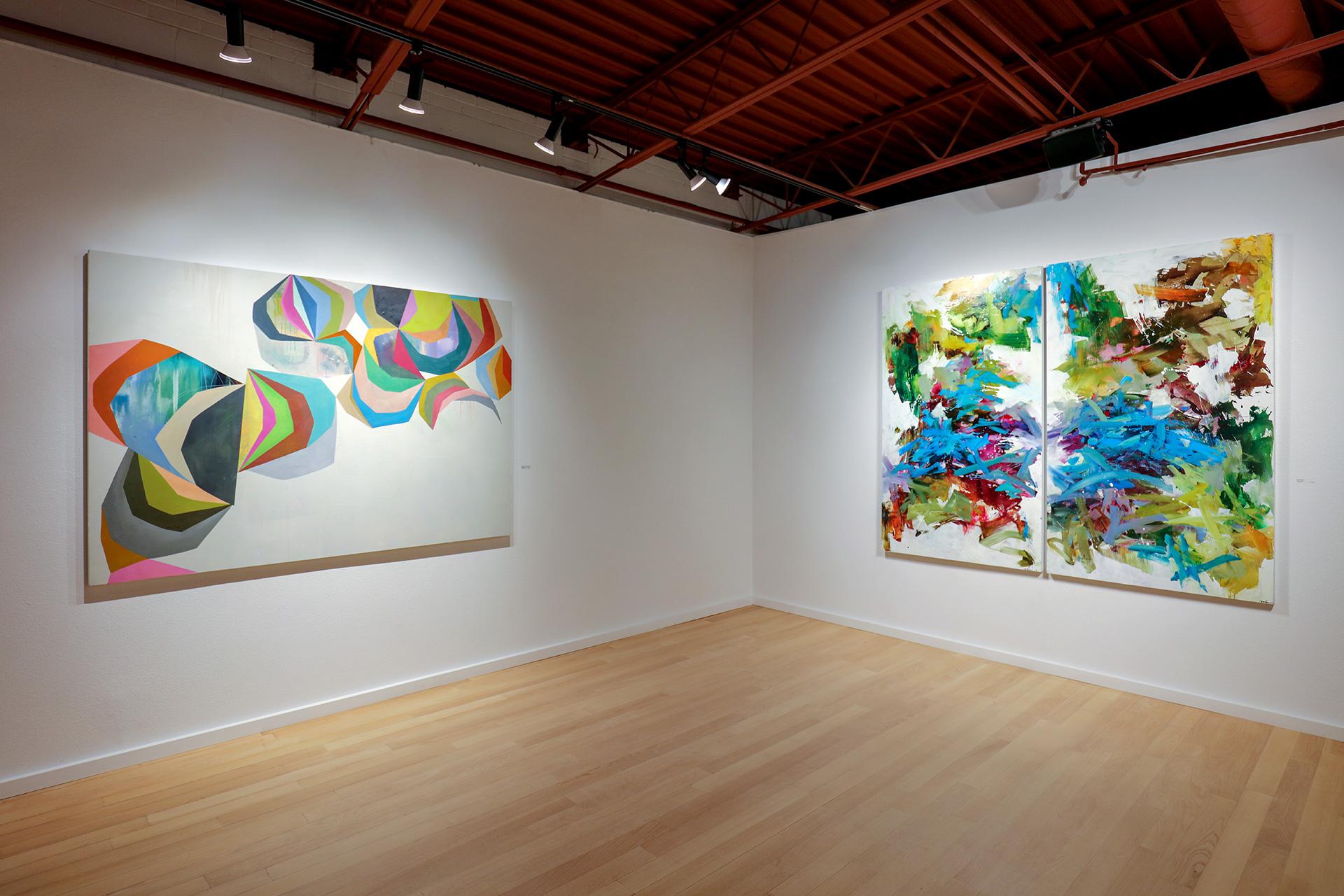 Conn Ryder - Warrior Breeze (Abstract expressionist bright vivid canvas ...