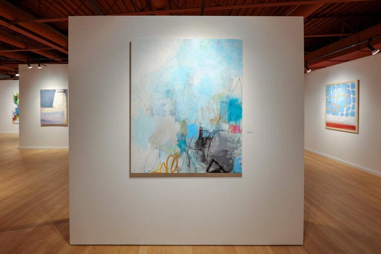 Julie Schumer - Coastal Rhythms (Expressionist, Abstract, blue ...