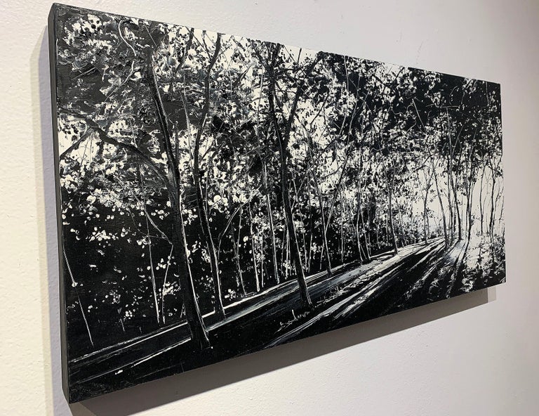 Todd Carpenter - Focus Backwards, black and white oil landscape ...