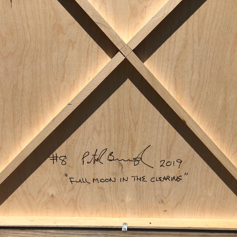 Patrick Bermingham - "Full Moon in the Clearing" Night painting with ...