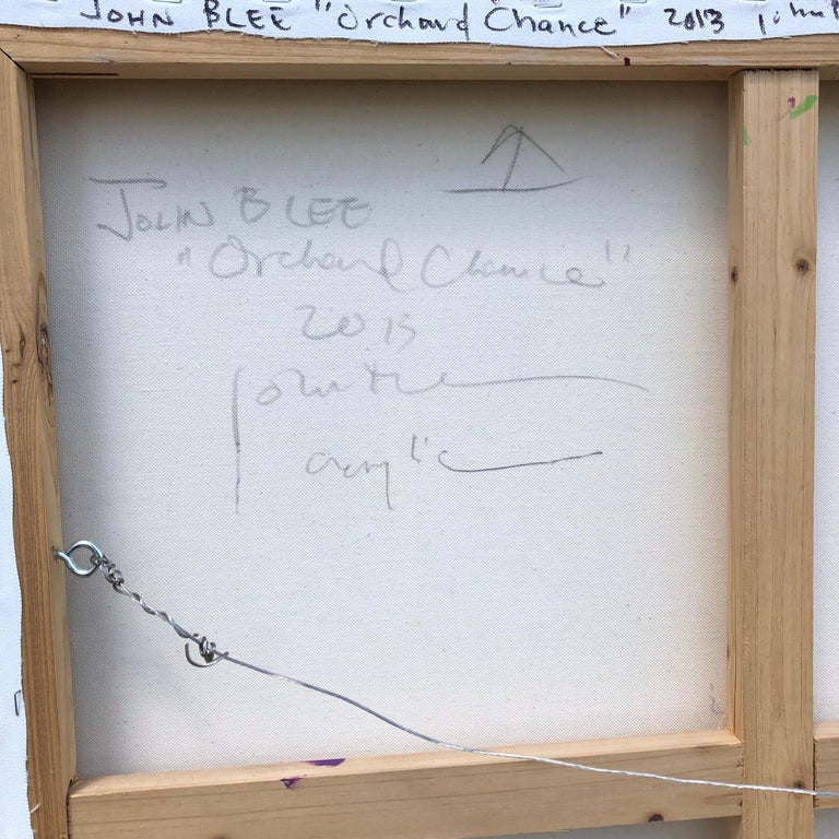 John Blee - "Orchard Chance" Bright pink color abstract painting w/ painterly brushstrokes at ...