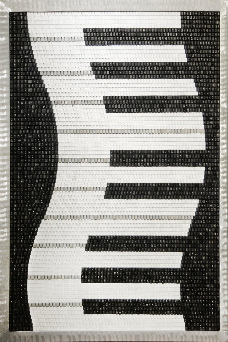 Doug Powell - Piano Keys Mosaic at 1stDibs