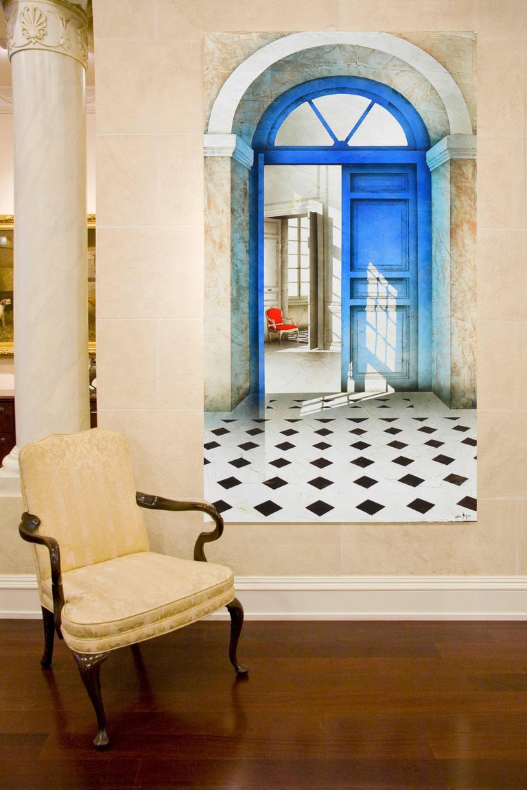 Alain Gazier - Contemporary painting of Architectural Interior by ...
