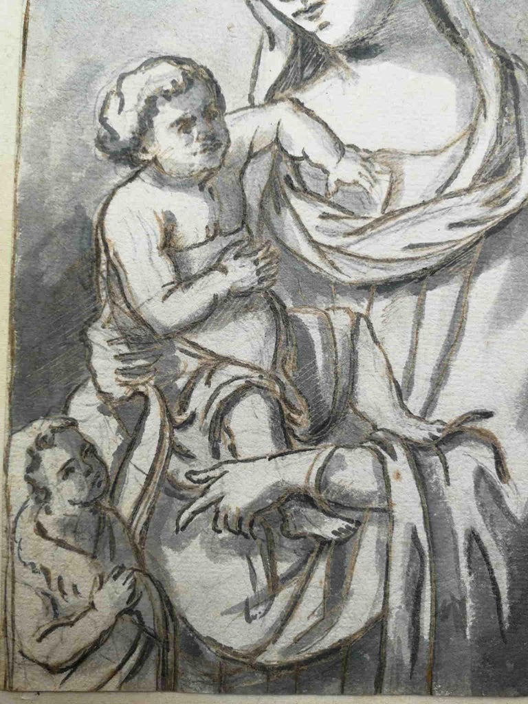 Unknown - Fortunato Duranti Workshop Renaissance Madonna Drawing 19 ...