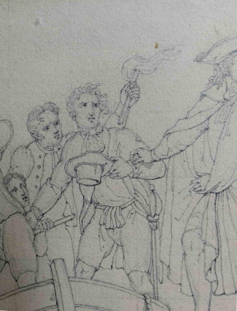 Unknown - English Neoclassical Historical Pencil Drawing 18th century ...