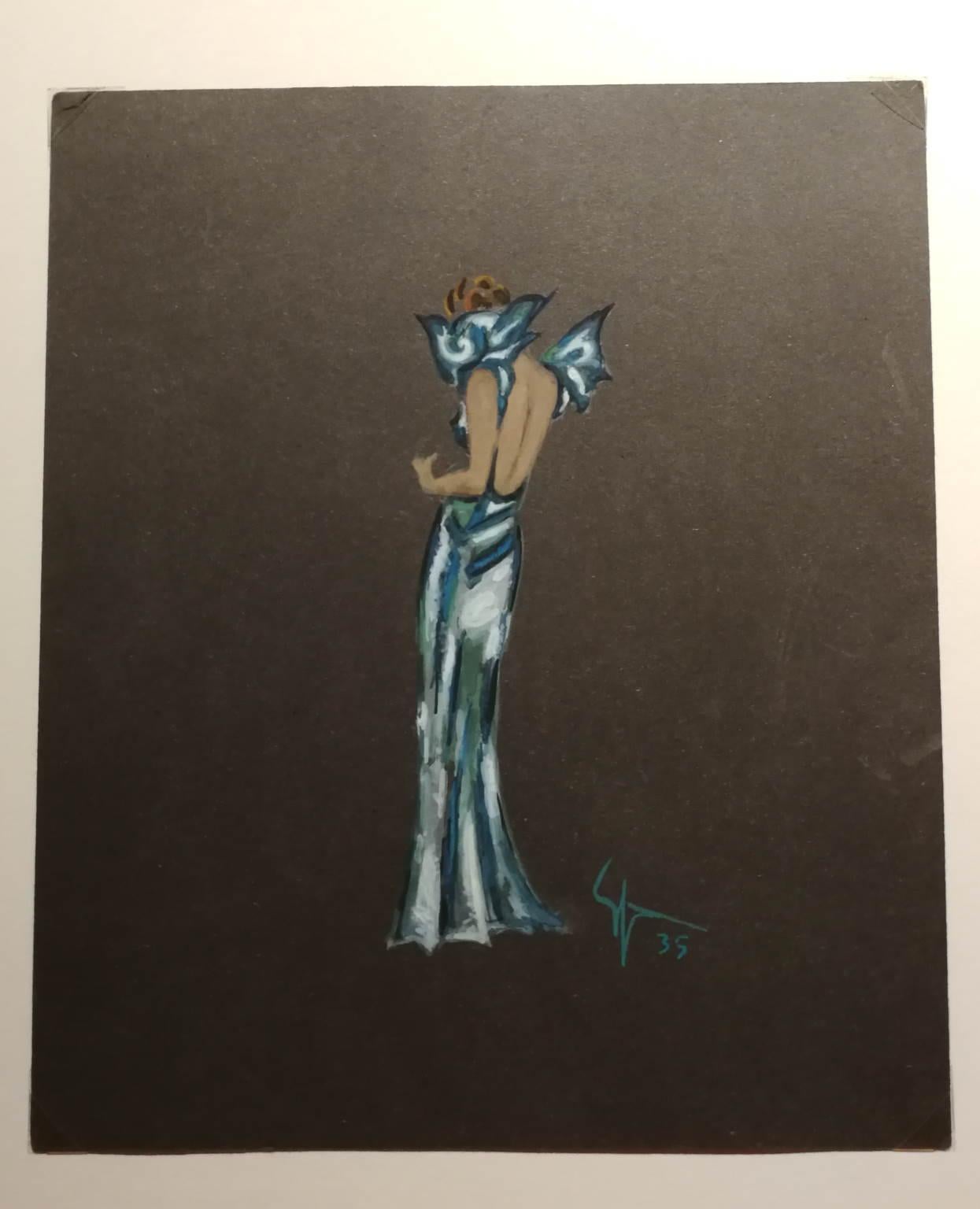 Enrico Sacchetti 1 - Enrico Sacchetti Moda figurativa croquis 1935 ...