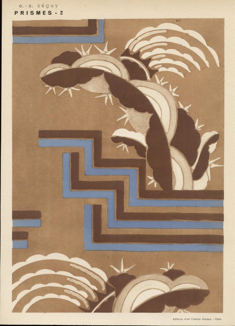 Eugene Seguy - Prismes - A series of six French Art Deco pochoir ...