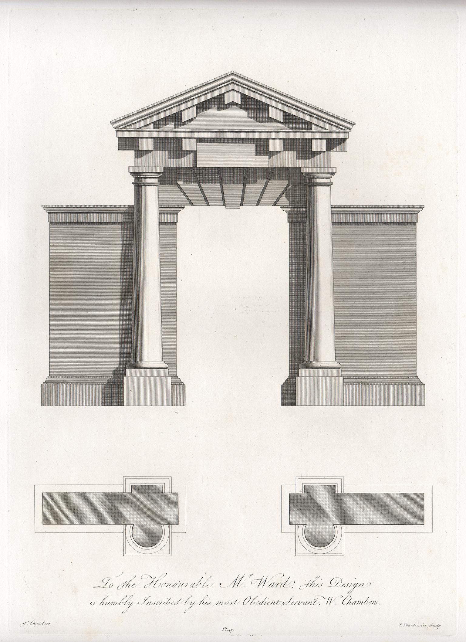 Unknown - William Chambers Georgian Architecture - Design for Mr Ward ...