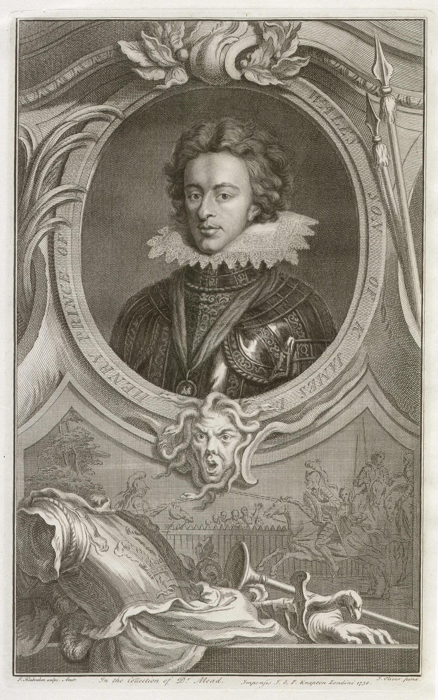 Jacobus Houbraken 1 - Thomas Sydenham MD, portrait engraving, c1820 For ...