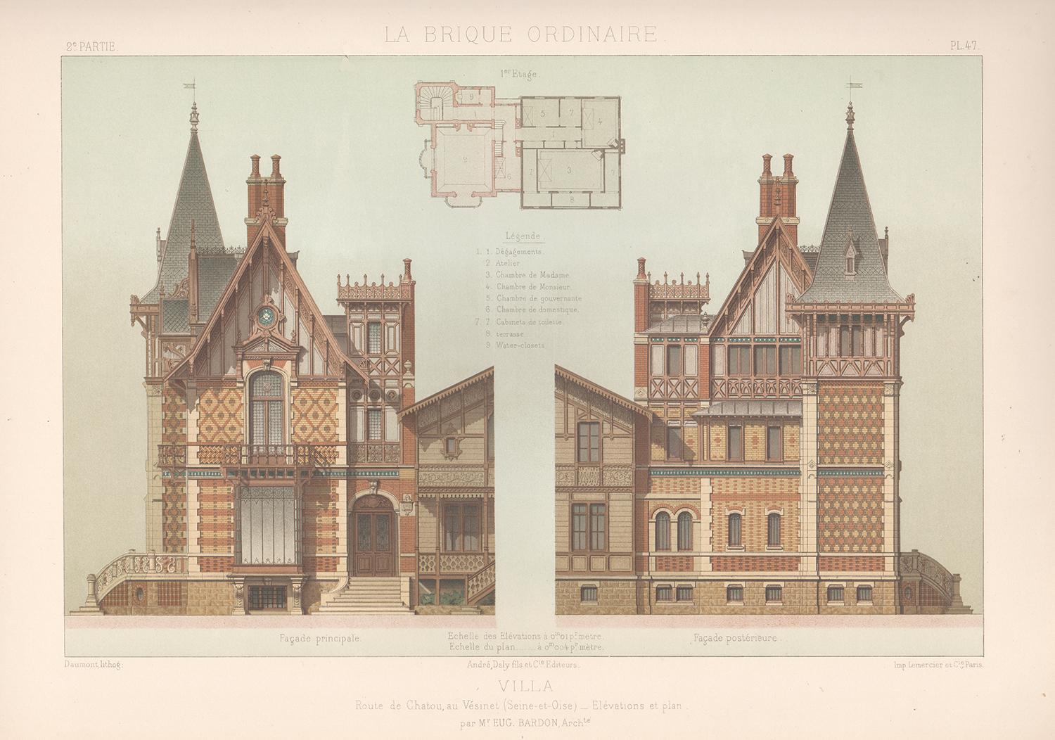 Mary Golay - Hollyhock and Wader at Sunset - Original lithograph at 1stDibs
