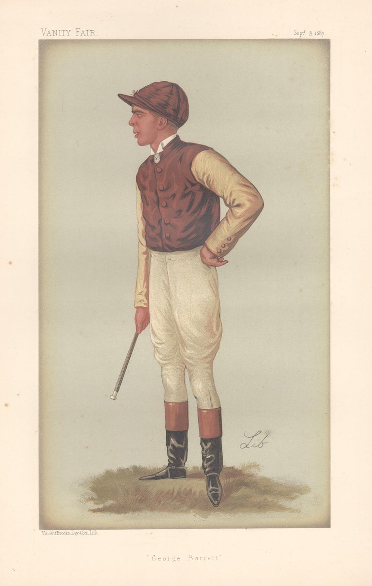 Sir Leslie Ward - George Barrett, jockey, Vanity Fair horse racing ...