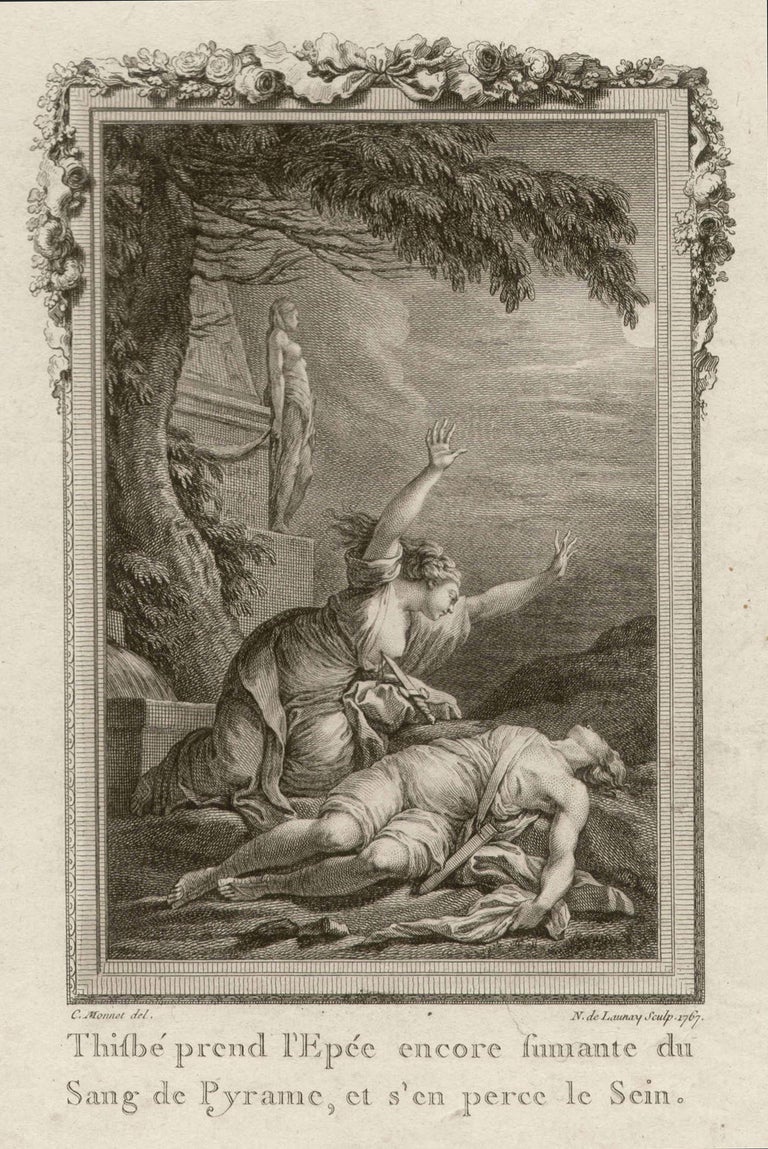 Nicolas de Launay after Charles Monnet (1732-1808) - Thisbe and Pyramus ...
