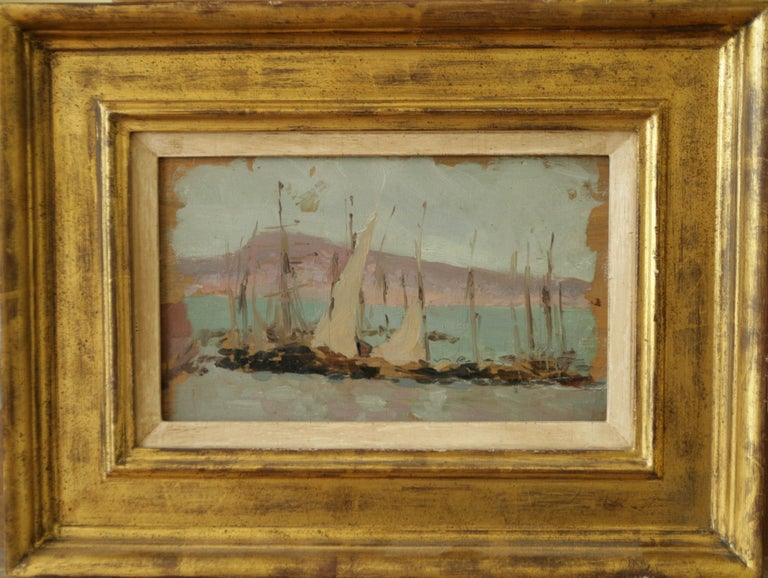 Jean-François Baudoin - 4 oil sketches by Jean Frank Baudoin at 1stDibs