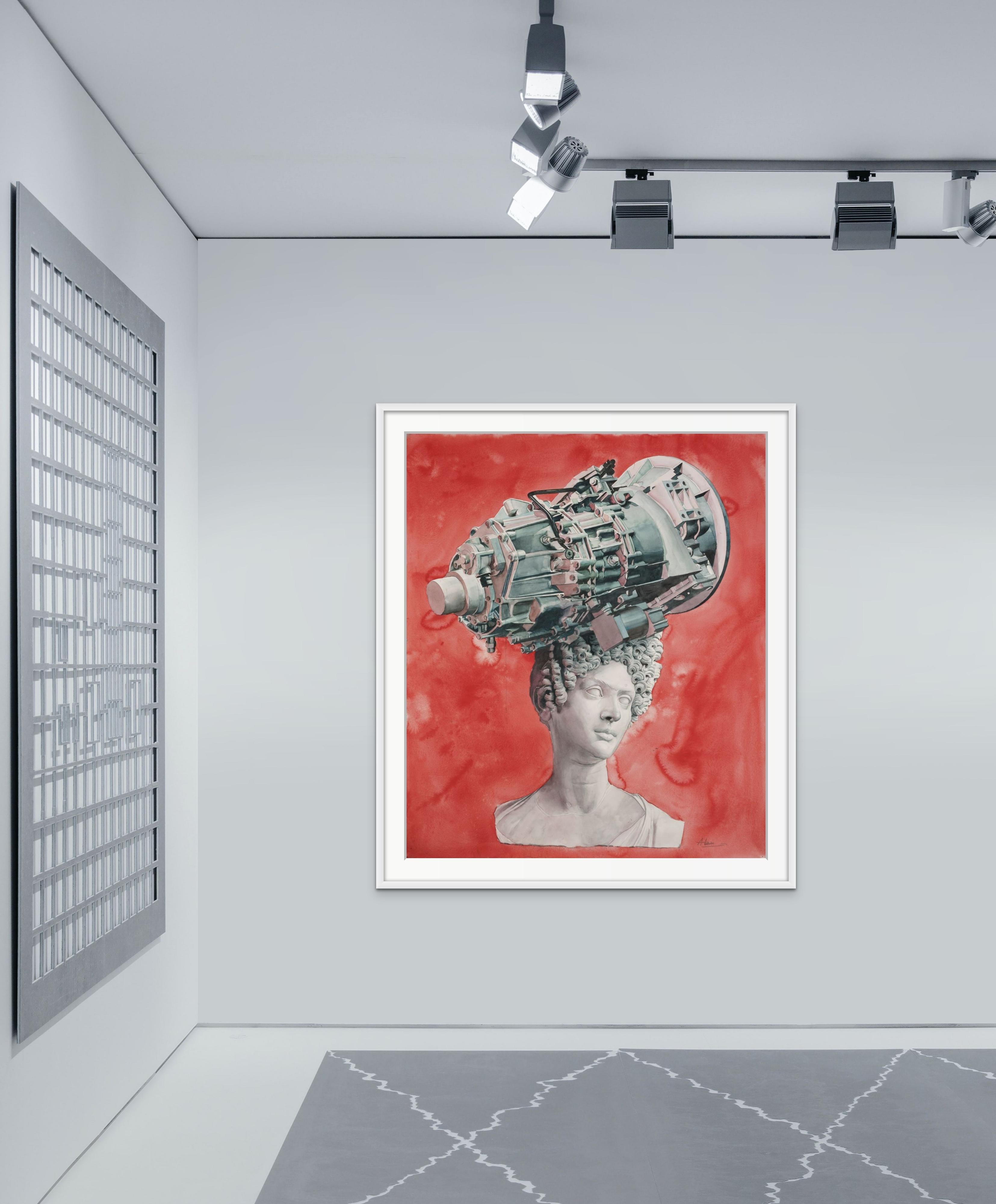 Alain Pino - Figurative vs. Abstract Portrait in Watercolor by Cuban ...