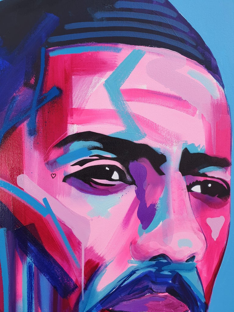 Tim Fowler - Idris Elba - Acrylic, Spray Paint, Modern Art ...
