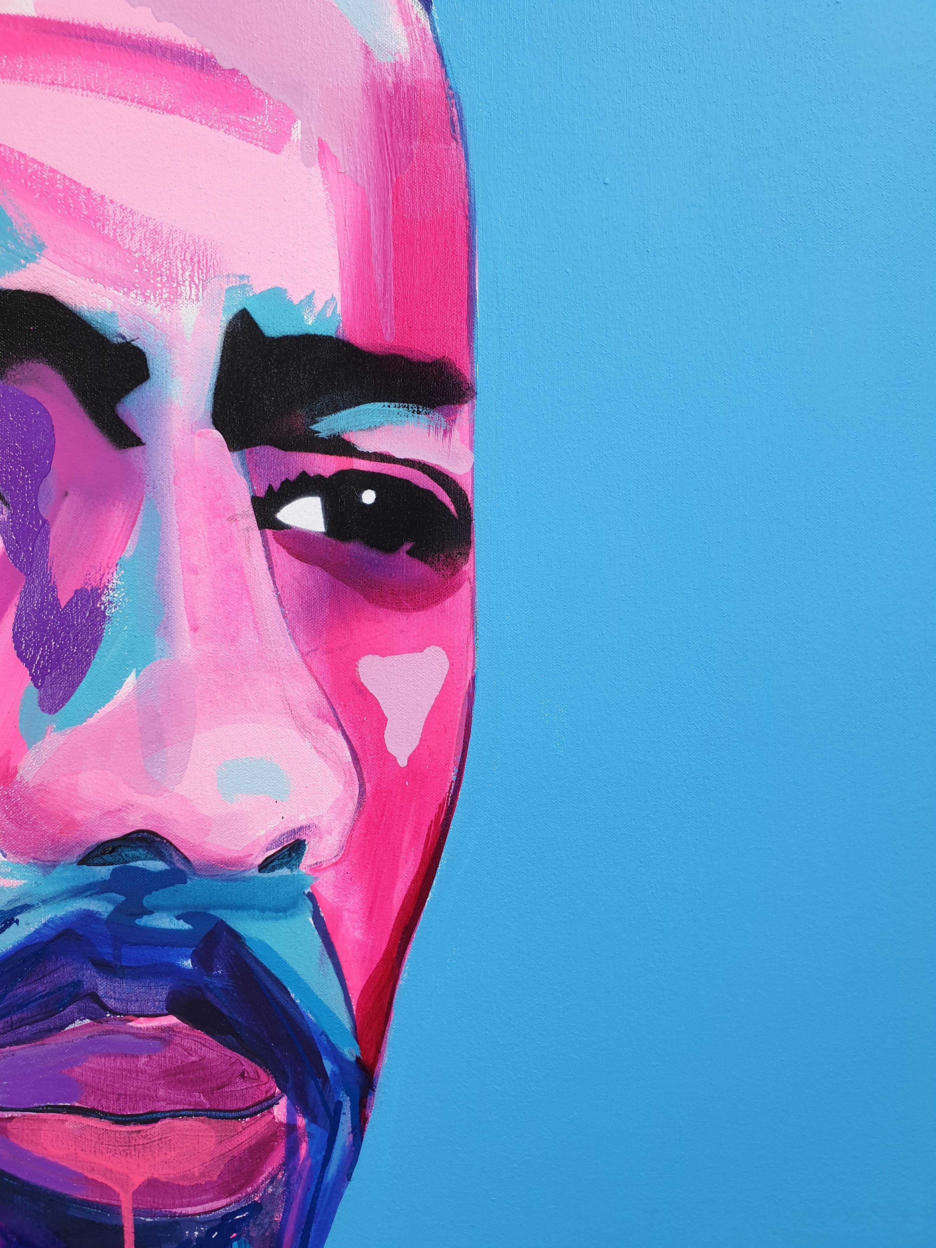 Tim Fowler - Idris Elba - Acrylic, Spray Paint, Modern Art ...