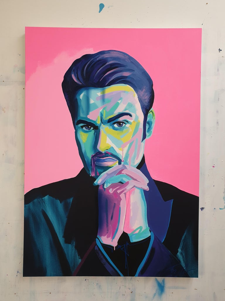 Tim Fowler - George Michael - Acrylic, Modern Art, Contemporary Art ...