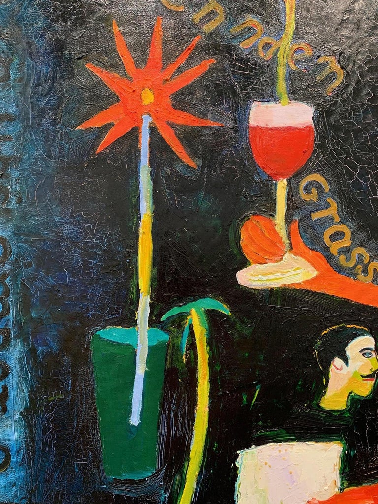 Peter Aspell - The Mad Poet, Contemporary, Surrealist, Colourful, Oil ...