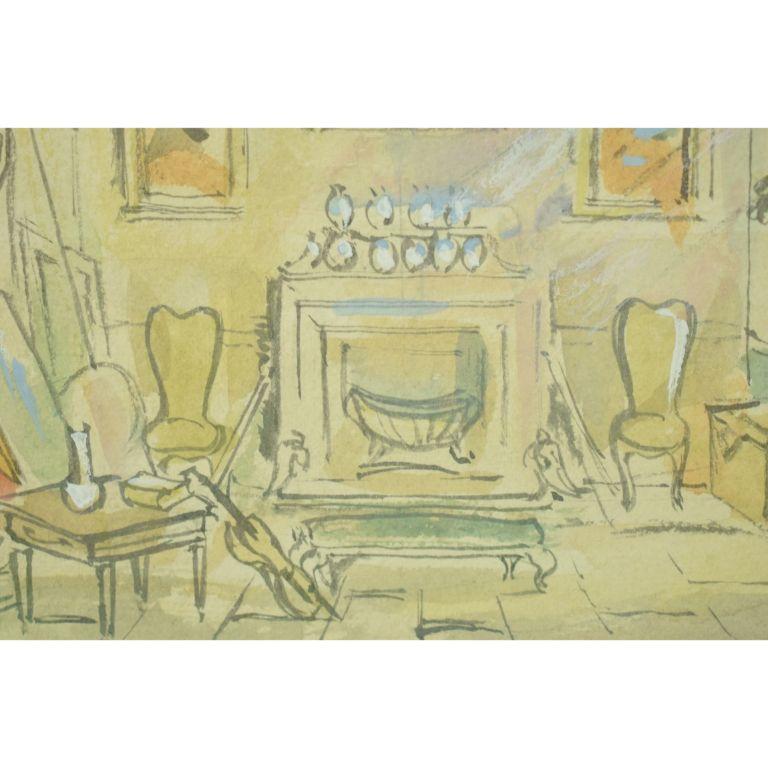 Cecil Beaton - Cecil Beaton Watercolour Theatrical Set Design circa ...