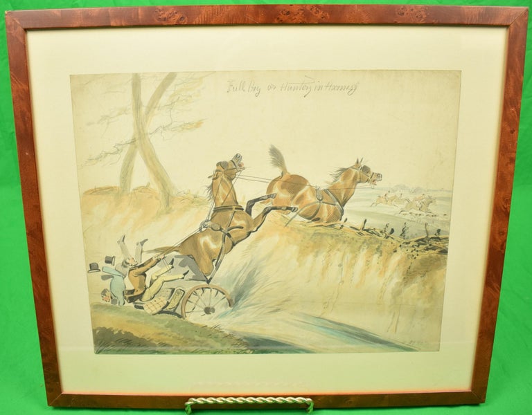 Henry Alken - "Full Cry or Hunter's and Harness" Watercolour by Henry ...