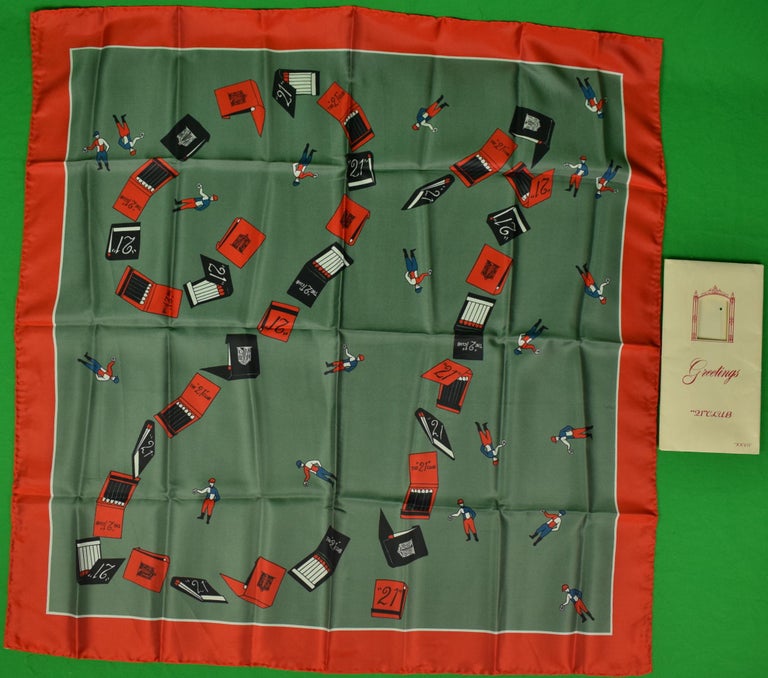 Unknown - The "21" Club Jack and Charlie's Poly Jockey Red/ Grey Scarf ...