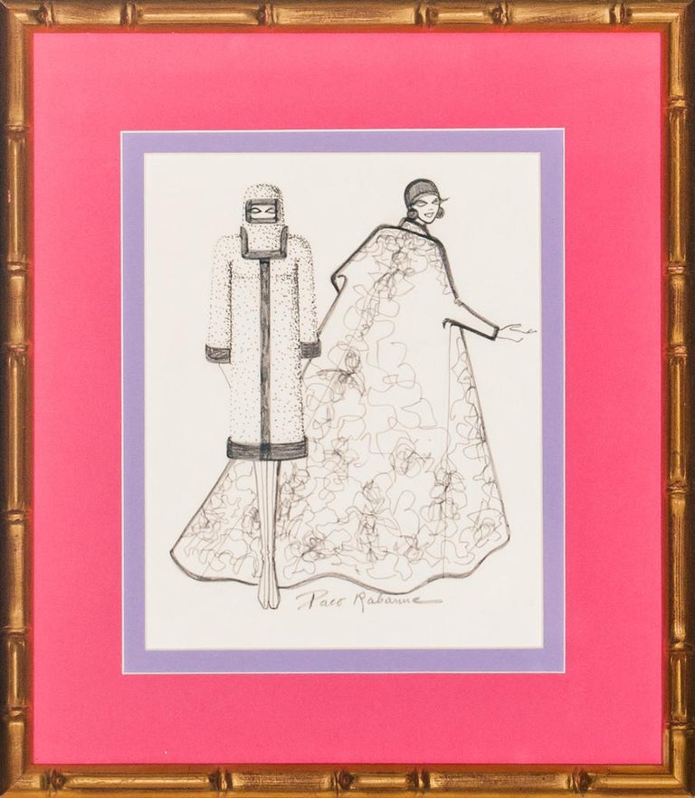 Paco Rabanne - "Paco Rabanne Models" (SIGNED) Original Artwork For Sale ...