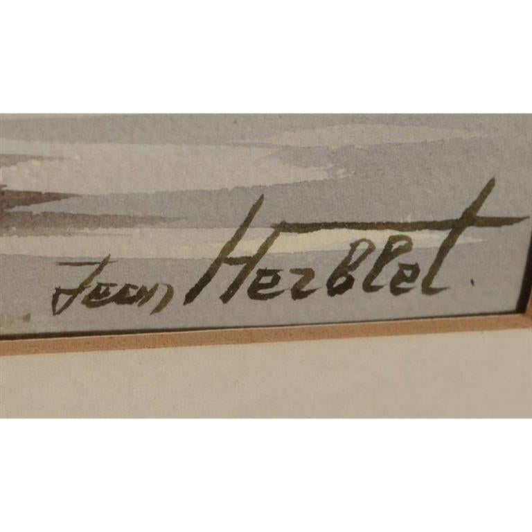 Jean Herblet - Ducks in Flight Watercolour by Jean Herblet Ex- C.Z ...