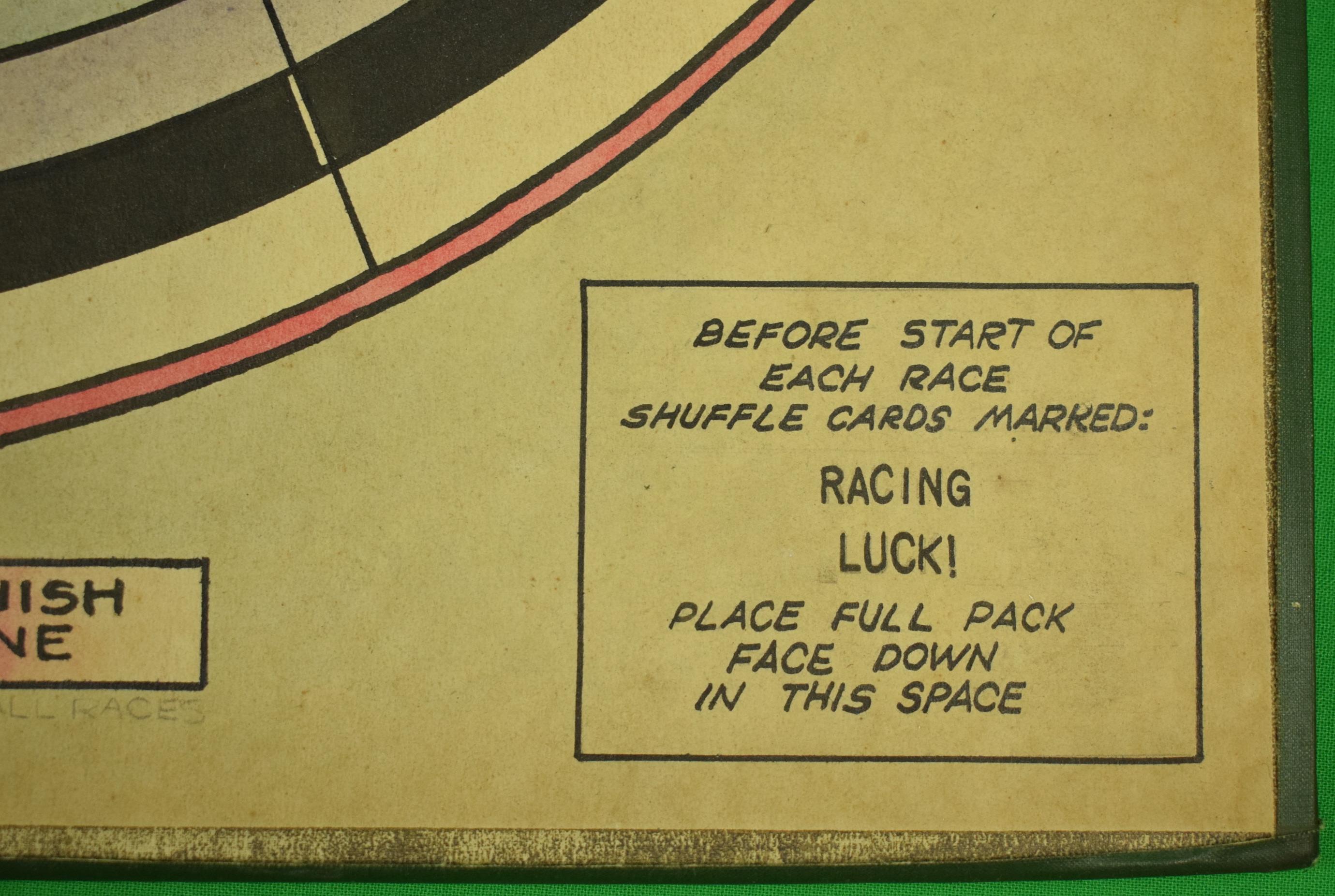 Unknown - Hand-Painted c1930s 2pc Horse Race Track Board Game For Sale ...