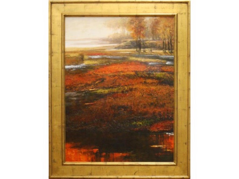 K. Adams - Fire of Fall-Original oil on canvas For Sale at 1stDibs | k ...