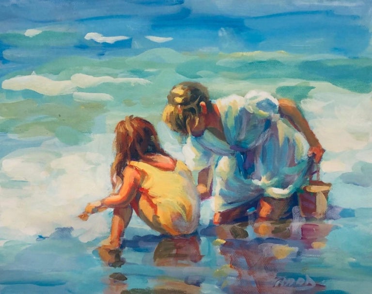 Lucelle Raad - Beach Pals-Limited Edition Giclée on Unstretched Canvas ...