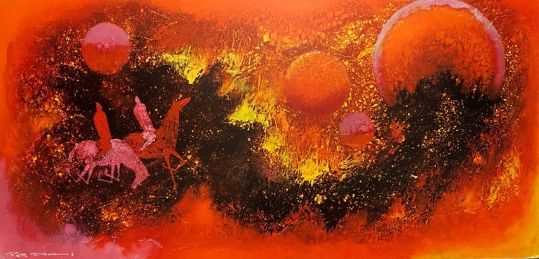 Per Dahl - Horseman in the Sun-Poster/Print on Hardboard. For Sale at ...