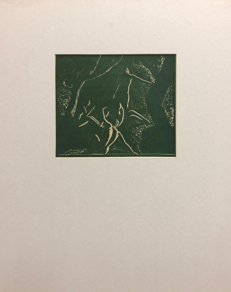 Kenneth Ballantyne - Wood Nymphs-Linocut For Sale at 1stDibs