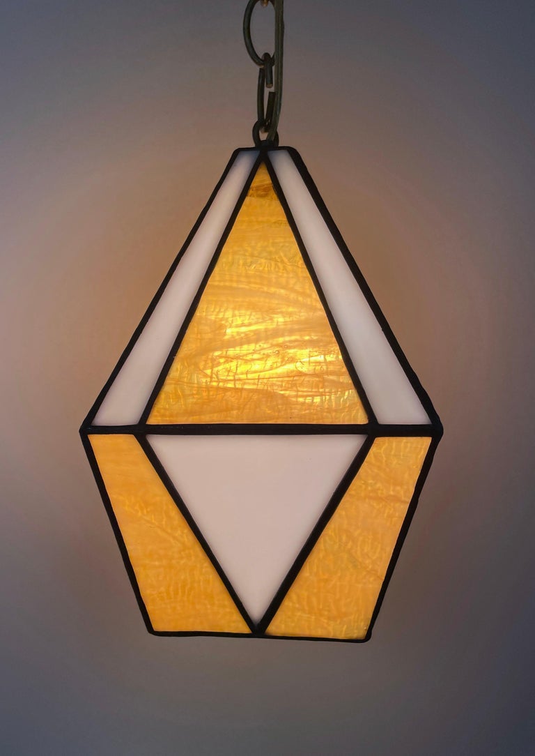 TF Dutchman - Gold Checkerboard Lantern For Sale at 1stDibs