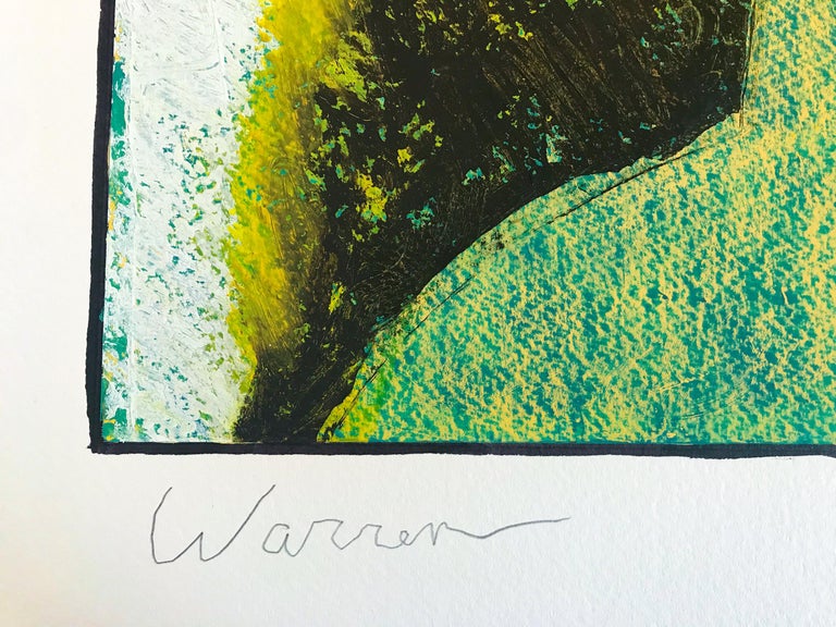 Russ Warren - Woman in Blue and Green For Sale at 1stDibs