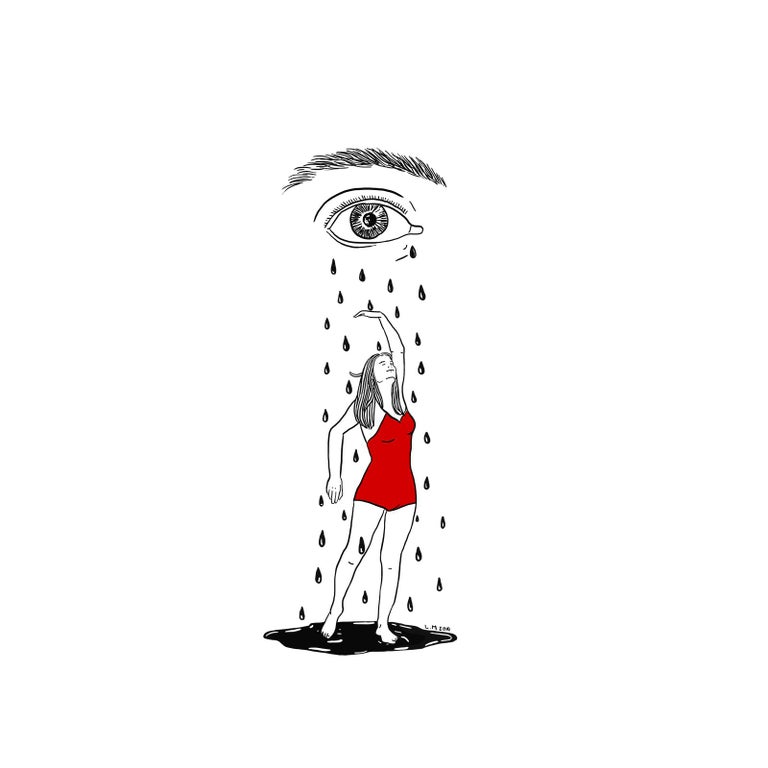 Leslie Molina - Enjoying a Bath of Tears For Sale at 1stDibs