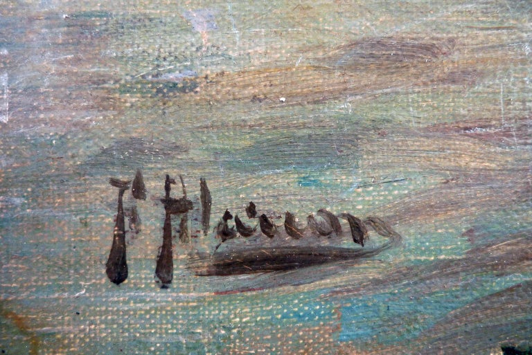 Felix Alarcon - "La Place de la Concorde, Paris" 19th Century oil on ...