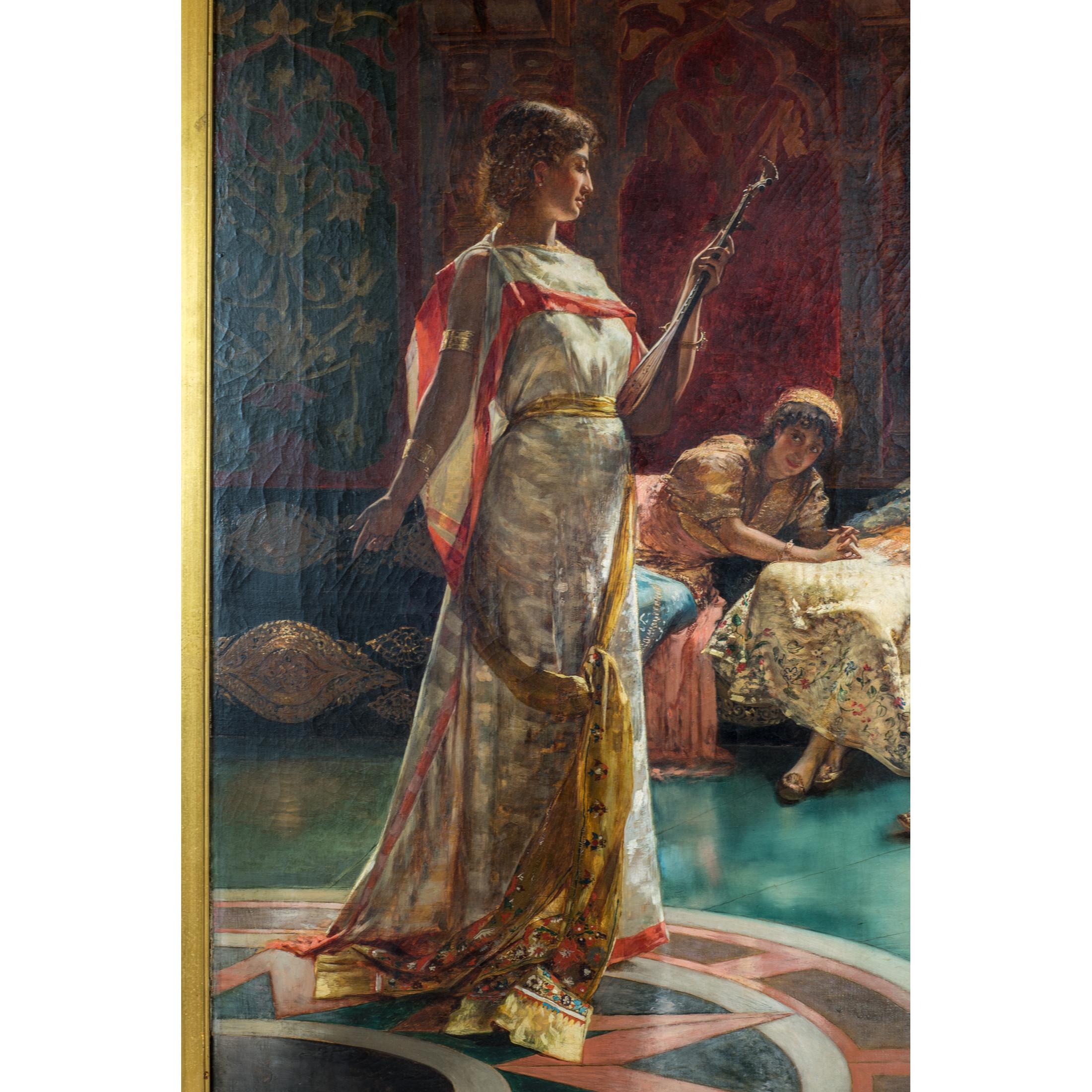 Edouard Frederic Wilhelm Richter - Concubines in the Harem For Sale at ...