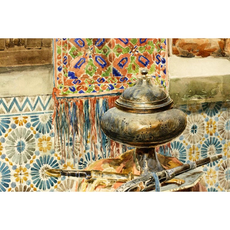 Ettore Simonetti - Market Scene For Sale at 1stDibs