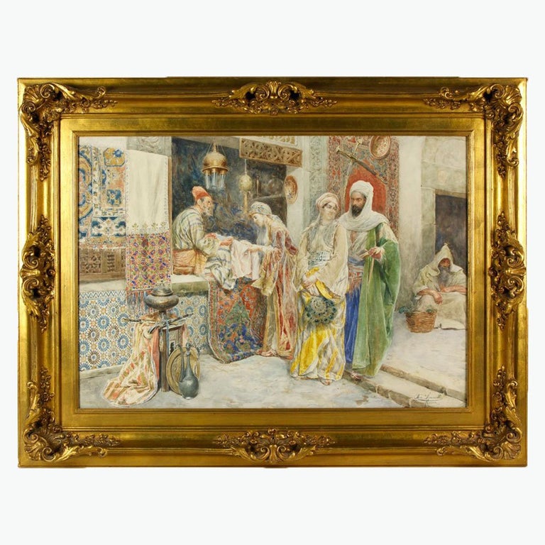 Ettore Simonetti - Market Scene For Sale at 1stDibs | ettore simonetti roma