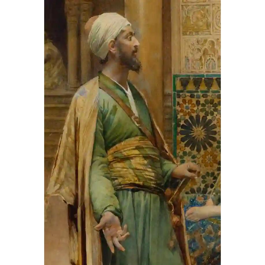 Gustavo Simoni - A Fine Gustavo Simoni Orientalist Painting of a ...