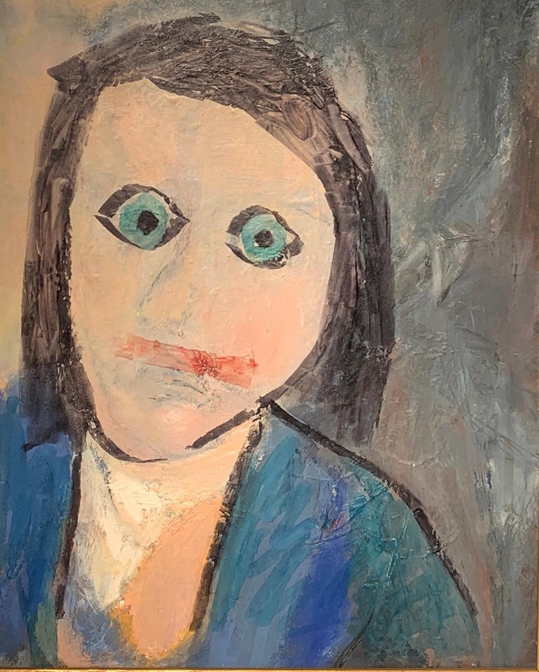 Eunice Golden - "Homage to a Friend" 1964 Portrait Painting NYC Female Artist Whitney Museum For ...