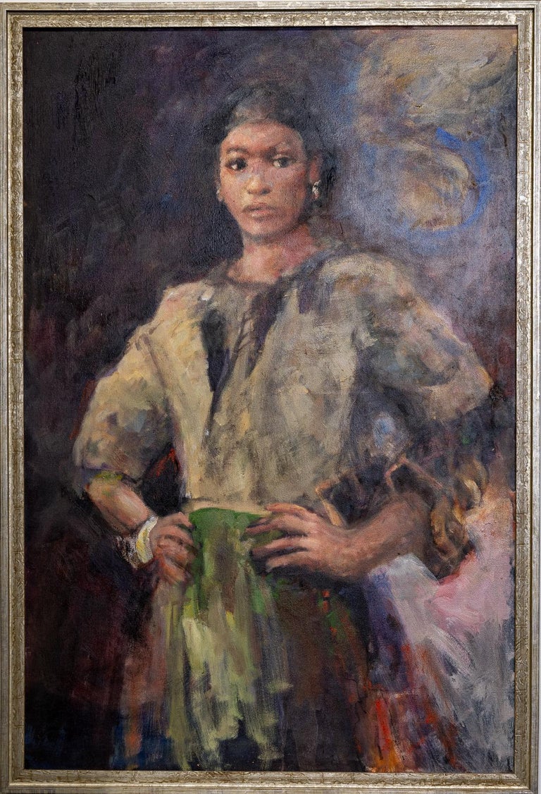 John Osler - "Dignity" Figurative, Oil, Clothed, Frontal, Colours For ...