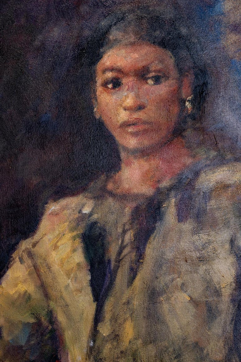 John Osler - "Dignity" Figurative, Oil, Clothed, Frontal, Colors For ...