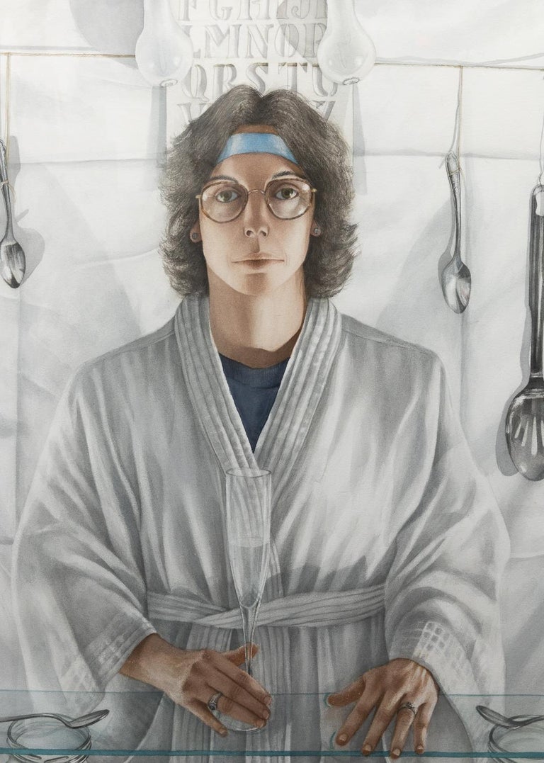 Stanley Rosenthal - Watercolor, Female, Detailed Psychological Portrait ...