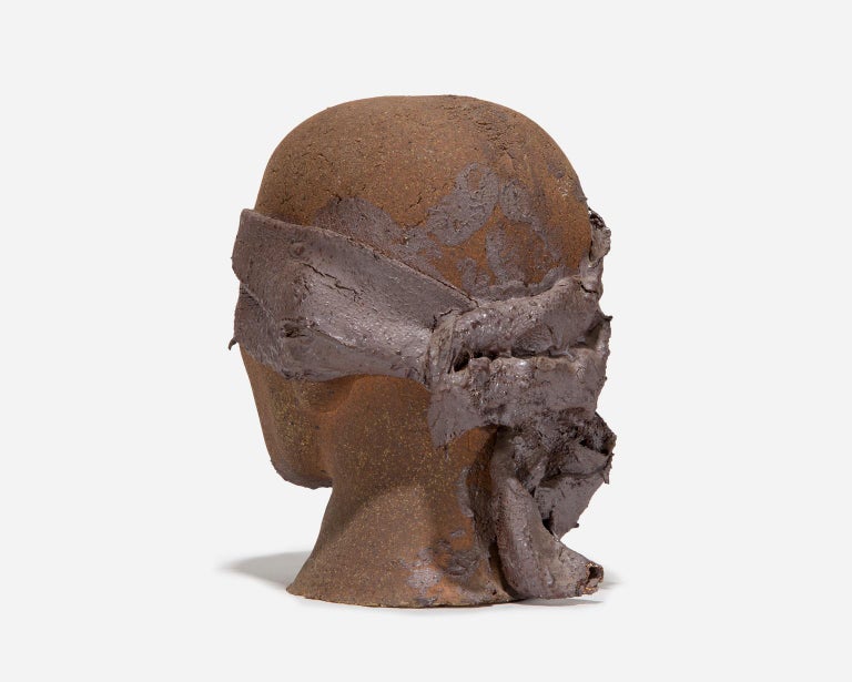 Tony Hepburn - Life-Sized Ceramic Blindfolded Head I at 1stDibs