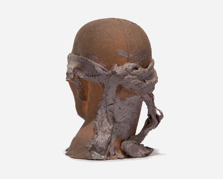 Tony Hepburn - Life-Sized Ceramic Blindfolded Head III at 1stDibs
