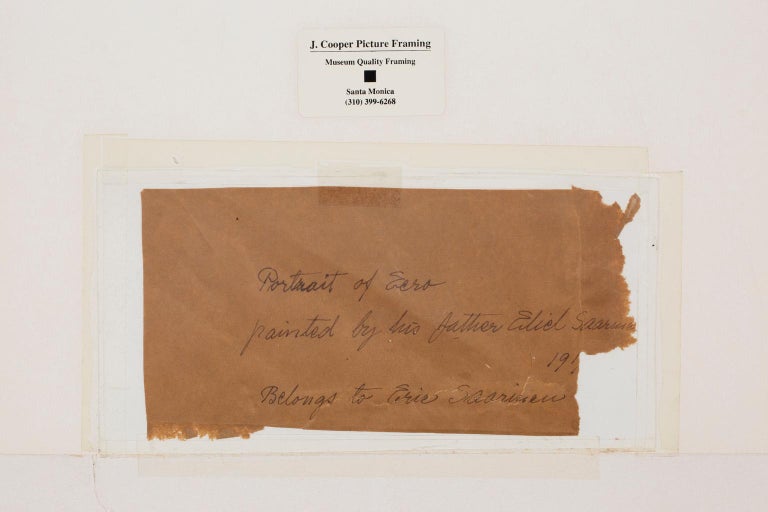 Eliel Saarinen - "Portrait of a Young Eero Saarinen", Painted By His ...